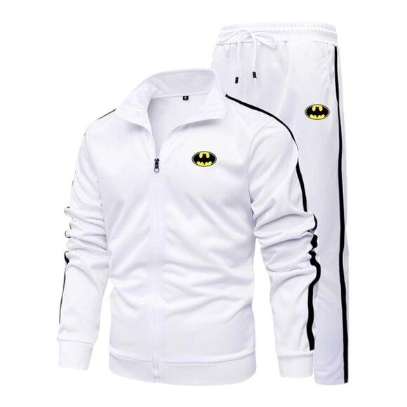 Shirts | Mens Batman Superhero Logo Tracksuit White | Poshmark